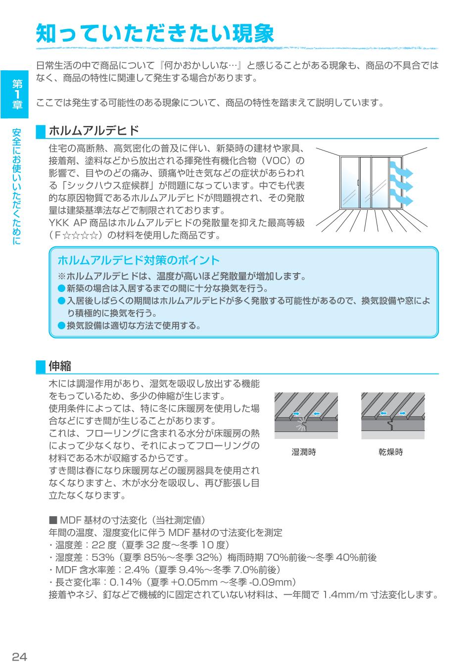 使い方・お手入れガイド｜クローゼットID113｜安全にお使いいただくために - YKK AP株式会社